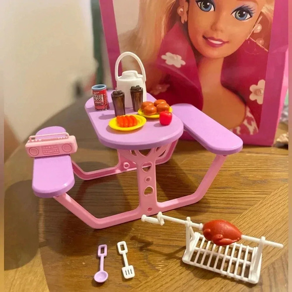 Barbie | Toys | Barbie Picnic Set 993mattel Arco Picnic Table ...